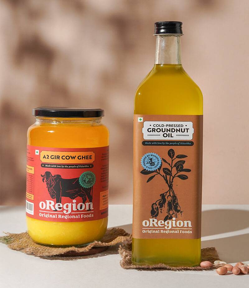 A2 Gir Cow Ghee and Groundnut Oil combo – oRegion